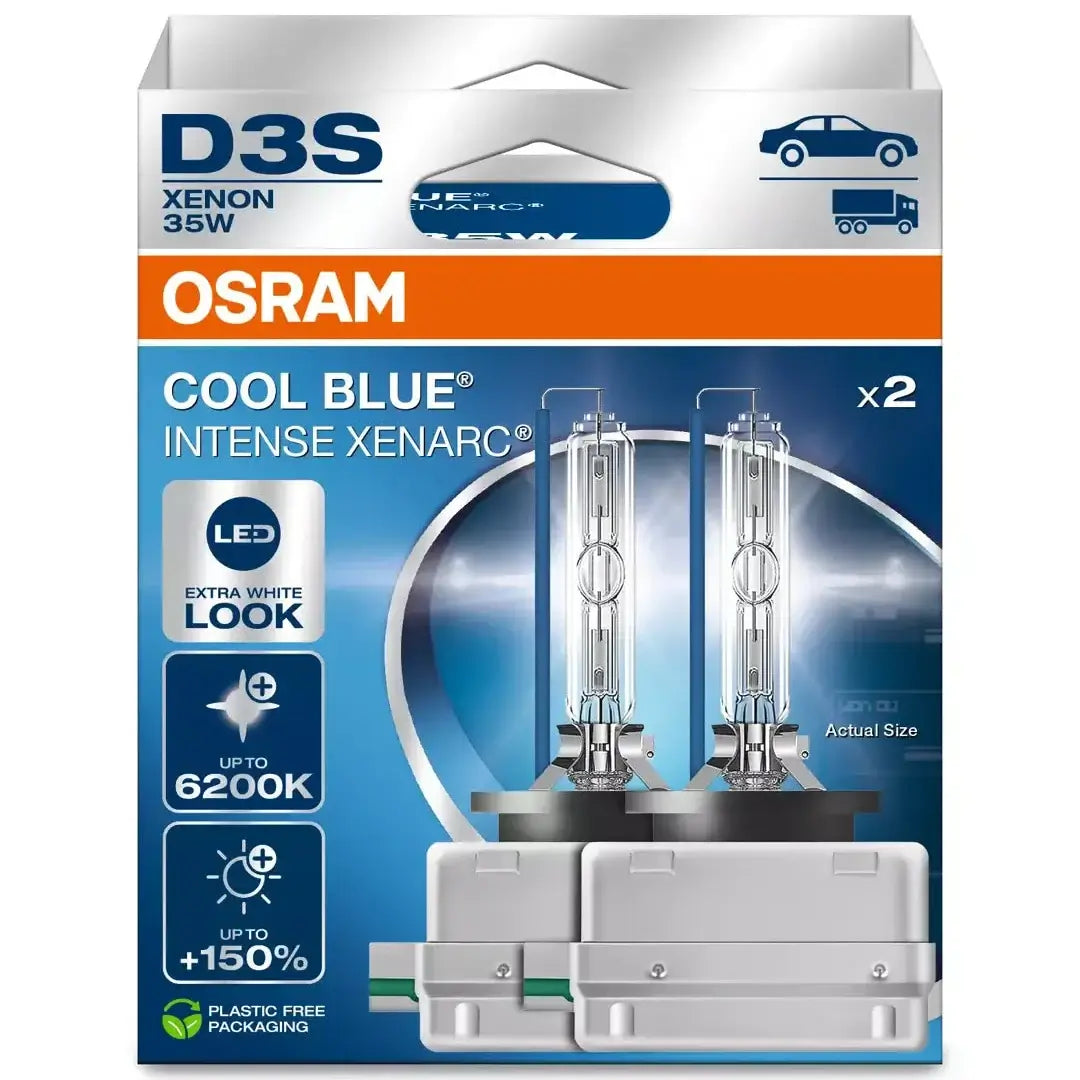 Osram Cool Blue Intense Next Gen D3S Xenon HID bulbs 66340CBN ...